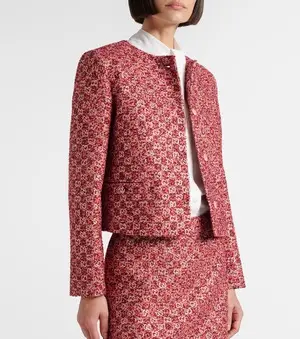 Gucci Gg Lamé Tweed Jacket
