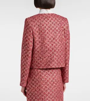 Gucci Gg Lamé Tweed Jacket