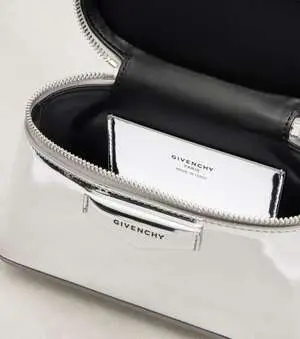 Givenchy Antigona Mini Metallic Vanity Bag - Silver