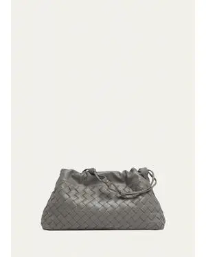 Bottega Veneta Leather Drawstring Shoulder Bag - Basalt
