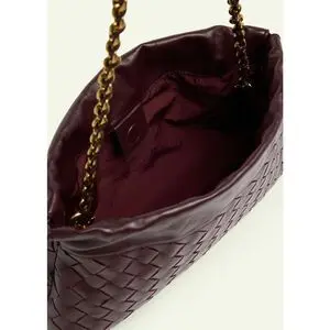 Bottega Veneta Leather Drawstring Shoulder Bag - Basalt