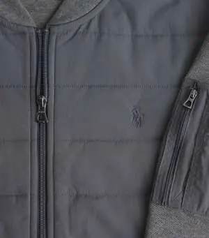 Polo Ralph Lauren Polo Pony Hybrid Bomber Jacket - Grey