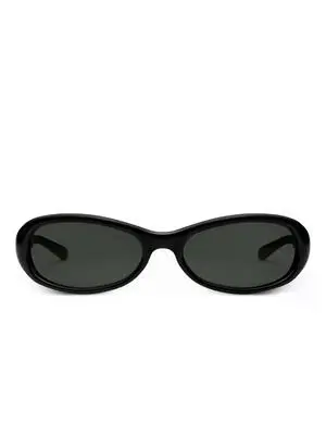 GENTLE MONSTER Groovy 01 Oval-frame Sunglasses - Black