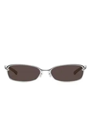 GENTLE MONSTER Rollie 02 Rectangle-frame Sunglasses - Silver