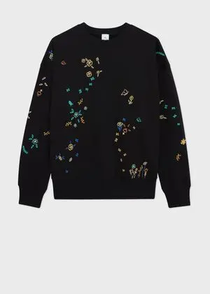 Paul Smith Floral Embroidery Sweatshirt