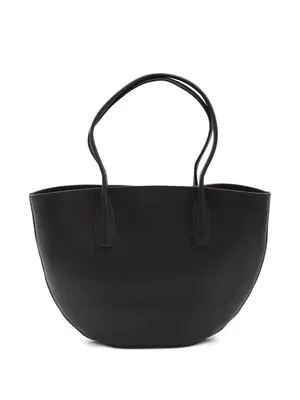 THE ROW Alger Leather Tote Bag - Black