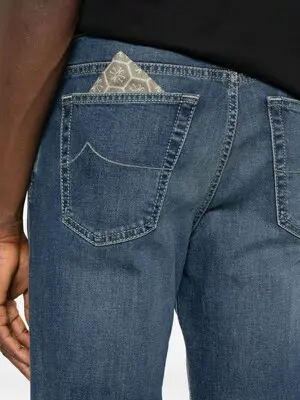 Jacob Cohen Slim Cropped Denim Jeans - Blue