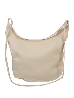 THE ROW Izzy Leather Shoulder Bag - Beige