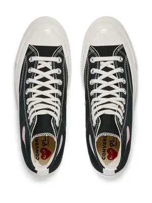Play Comme Des Garcon Chuck Taylor All Star High Top Sneakers