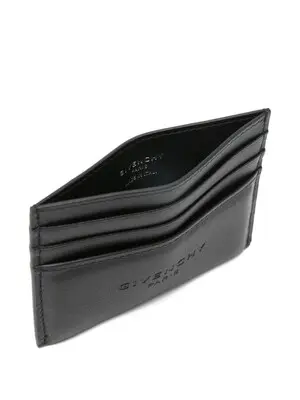 Givenchy Leather Credit Card Case - Black