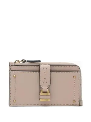 Chloé Paddington Leather Card Case - Pink