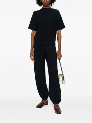 Fabiana Filippi Wool And Cotton Trousers - Blue