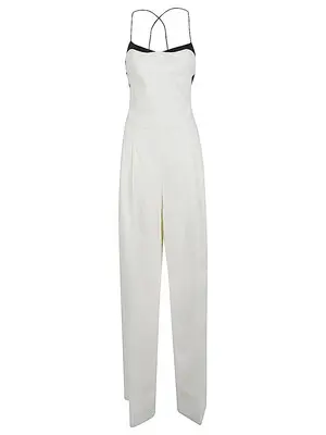TOM FORD Silk Long Jumpsuit - White