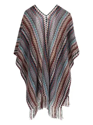 Missoni Poncho With Fringes
