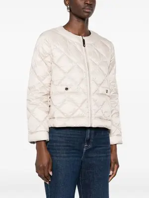 Max Mara Padded Blouson Jacket - Beige