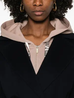 Max Mara Wool Long Coat - Blue