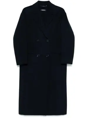 Max Mara Wool Long Coat - Blue