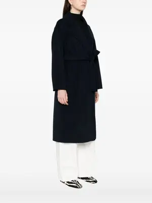Max Mara Wool Long Coat - Blue
