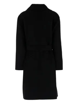 Max Mara Wool Long Coat - Black
