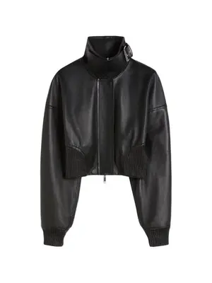 Sportmax Leather Jacket - Black
