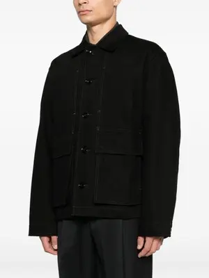 LEMAIRE Denim Cotton Jacket - Black