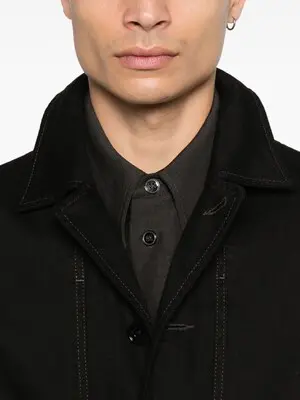 LEMAIRE Denim Cotton Jacket - Black