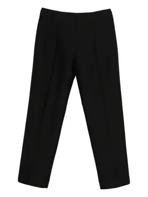 TOTEME Wool Slim Trousers - Black
