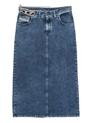 DIESEL Denim Midi Skirt - Blue