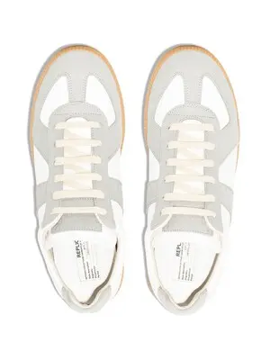 MAISON MARGIELA Replica Leather Sneakers - White