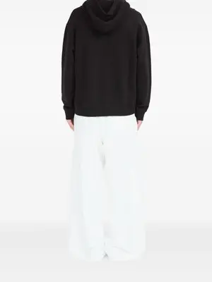 MAISON MARGIELA Logo Cotton Hoodie - Black