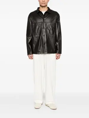 Emporio Armani Leather Jacket - Brown