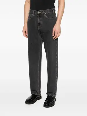 Emporio Armani Denim Cotton Straight Leg Jeans - Grey