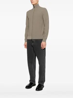 Emporio Armani Chevron Cardigan