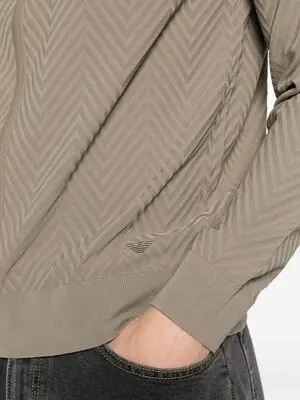 Emporio Armani Chevron Cardigan