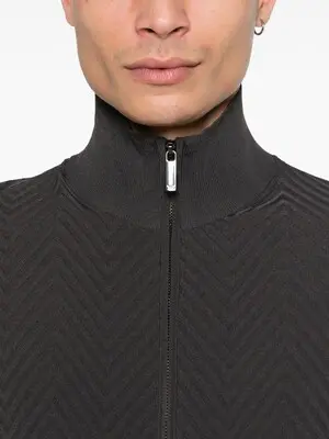 Emporio Armani Chevron Cardigan