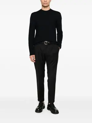 Emporio Armani Wool Crewneck Sweater - Blue