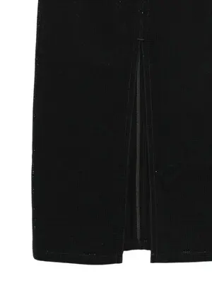 Emporio Armani Studded Long Skirt - Black
