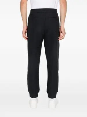 Emporio Armani Cotton Blend Sweatpants - Blue