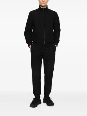 Emporio Armani Cotton Blend Sweatpants - Black