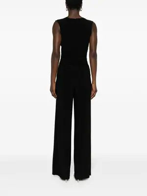 Norma Kamali V-neck Sleeveless Jumpsuit - Black