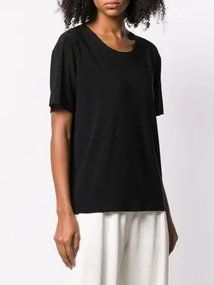 Norma Kamali Short Sleeve T-shirt - Black