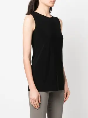 Norma Kamali Crewneck Top - Black