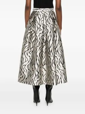 LUNATICA MILANO Printed Midi Skirt