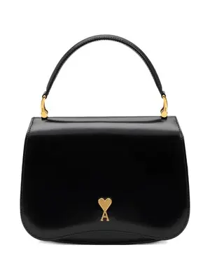 Ami Paris Paris Leather Handbag - Black