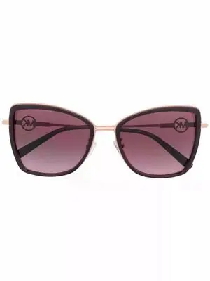 Michael Kors Logo-arm Sunglasses - Gold