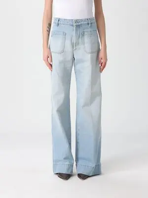 Victoria Beckham Wide Leg Jeans - Blue