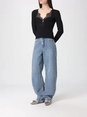 SELF-PORTRAIT Wide Leg Jeans