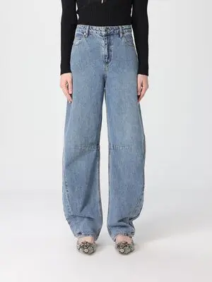 SELF-PORTRAIT Wide Leg Jeans - Blue
