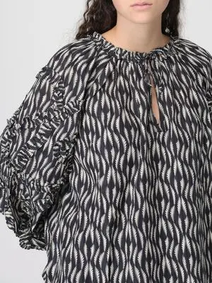 Ulla Johnson Printed Top With Ruffle Detailing