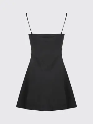 DIESEL® Spaghetti Strap Mini Dress With Logo - Black